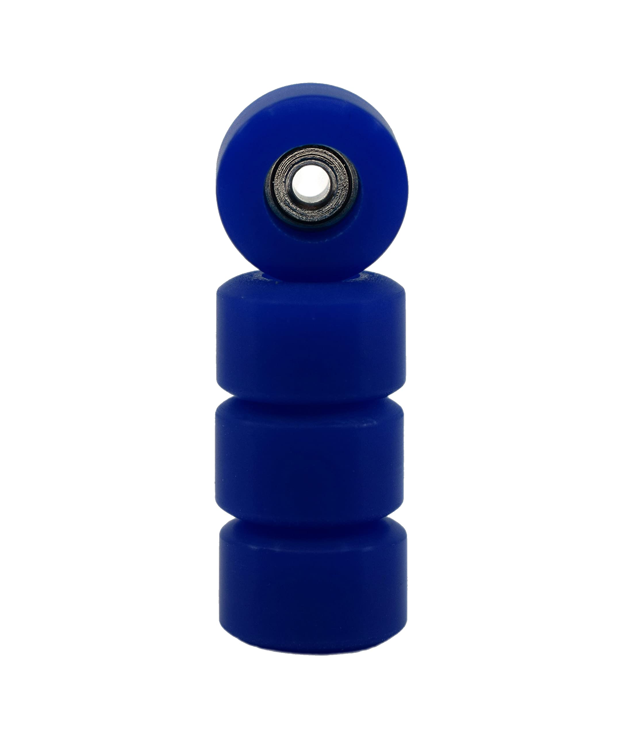 Teak Tuning Apex 71D Urethane Fingerboard Wheels, New Street Shape, 7.7mm Diameter, Ultra Spin Bearings - Made in The USA - Cobalt Blue Colorway