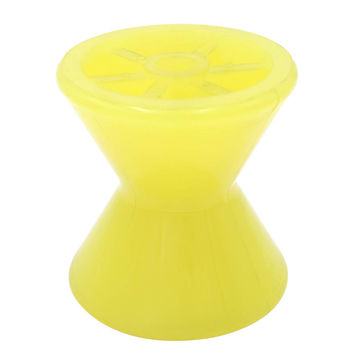 CM Boat Trailer Yellow Poly Bow Roller 3" Fits 1/2" Shaft for Amber