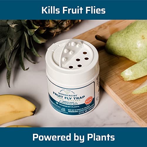 Wondercide - Fruit Fly Trap for Kitchen, Home, and Indoor Areas - Fruit Fly Killer - Pet and People Safe - Made in USA & Plant Based - 5.4 oz - 2 Pack