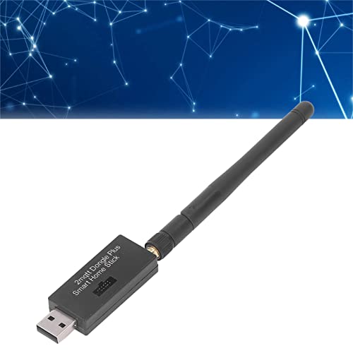 Emoshayoga WiFi Dongle, ESD Protection WiFi Antenna Stable Bluetooth 5.0 Safe Signal Scratch Resistance Wireless for Home(CC2652P with Programming Line)