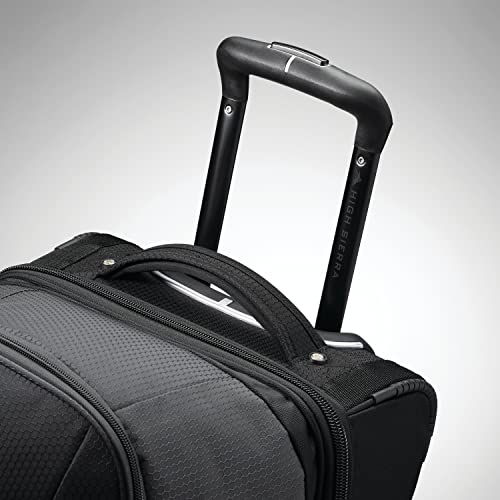 High Sierra Fairlead Portable 22 Inch Polyester Drop Bottom Wheeled Rolling Duffel Travel Bag with Recessed Telescoping Handle, Mercury