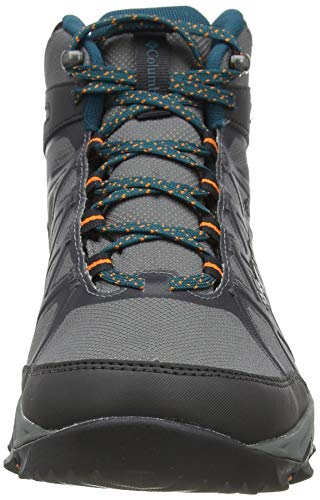 Columbia Women's High Rise Hiking Shoe, Ti Grey Steel Deep Wave, 9