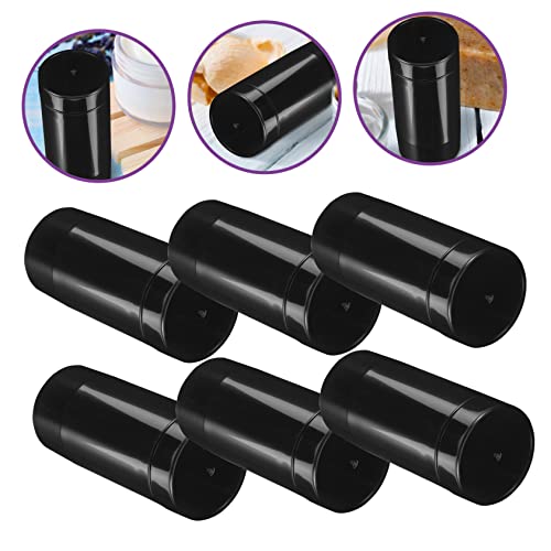 Empty Refillable Bottle 24 pcs for Refillable Cosmetic Aroma Bottle Filling Mini Balm Stick Tube Bottles Cream Black DIY Sample Empty Up Containers Lip Crafting Care Gloss Lipstick Round Tubes ( Color