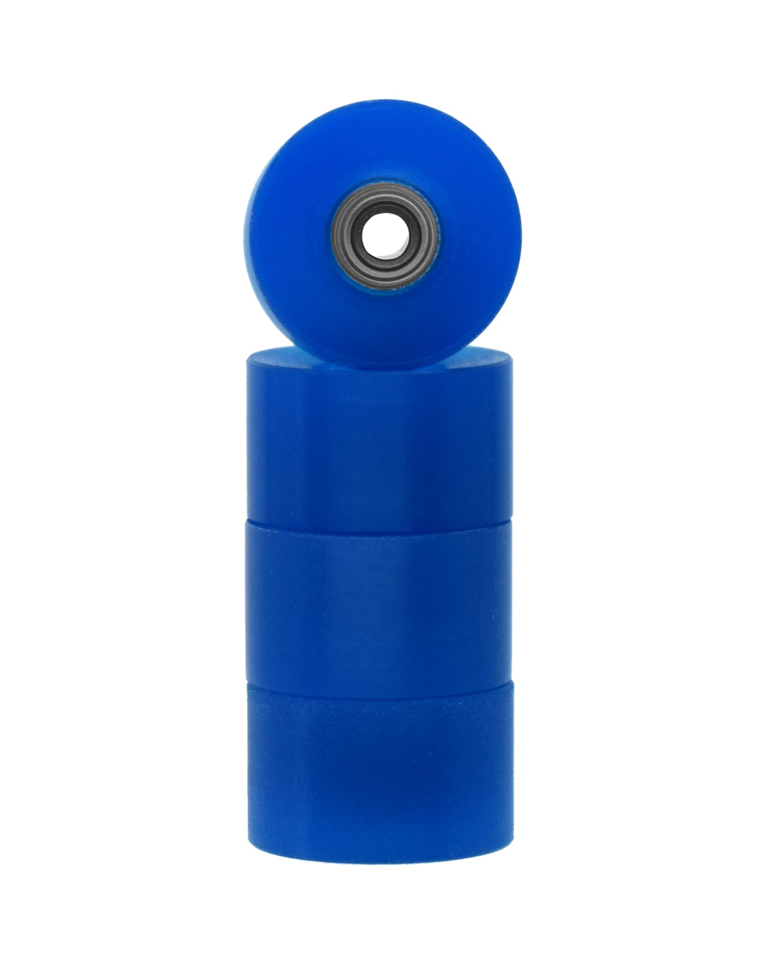 Teak Tuning Apex 71D Urethane Fingerboard Wheels - Cruiser Style, Bowl Shaped, 8.7mm Diameter - ABEC-9 Stealth Bearings - Made in The USA - Cobalt Blue Colorway