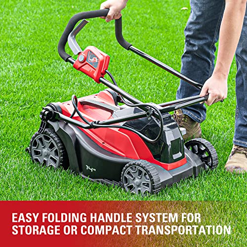 POWERWORKS XB 40V 14" Cordless Push Mower, 4Ah Battery and Charger Included LMF334