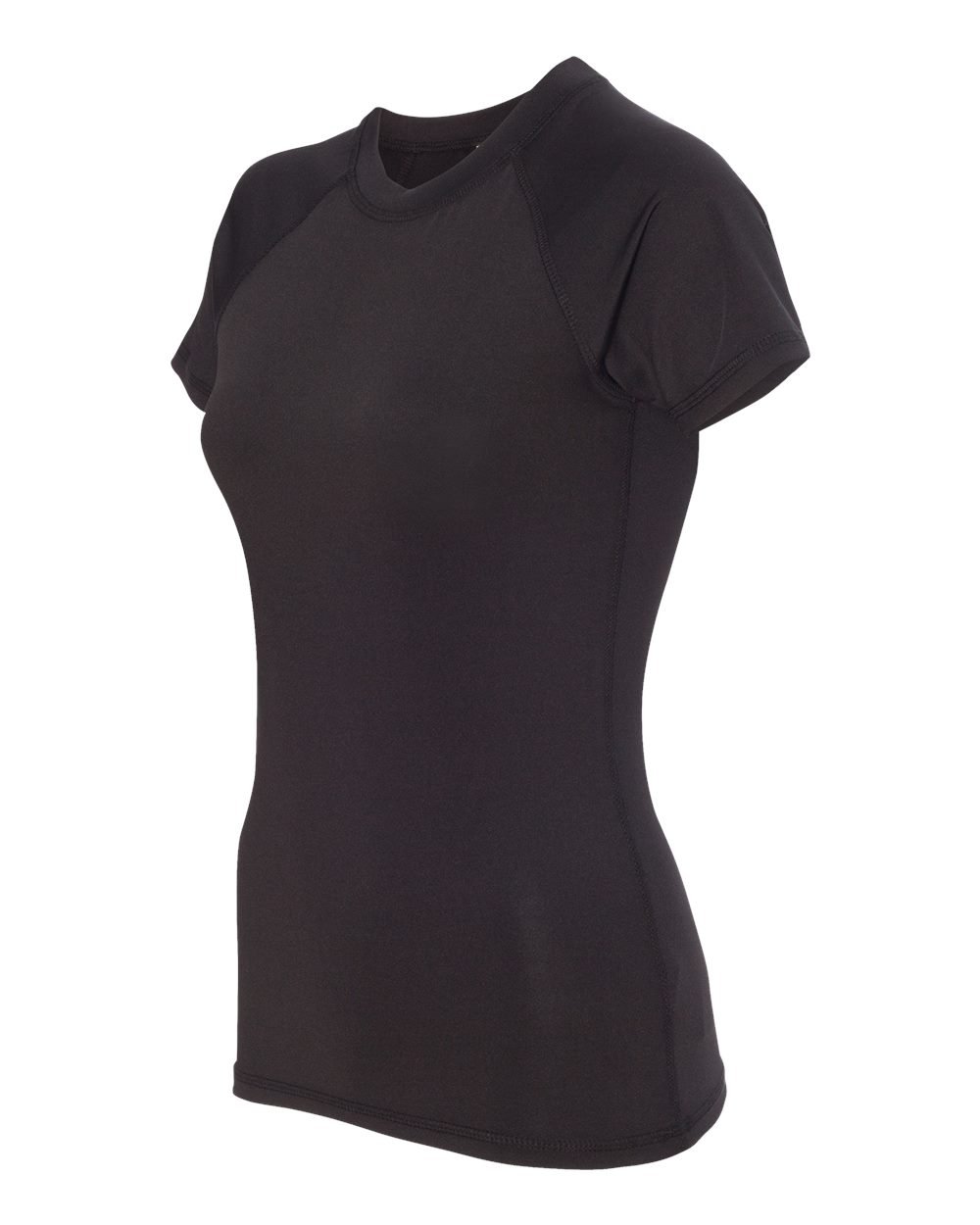 Burnside Women's 5150 Rash Guard Swim Shirt (Black, Small)