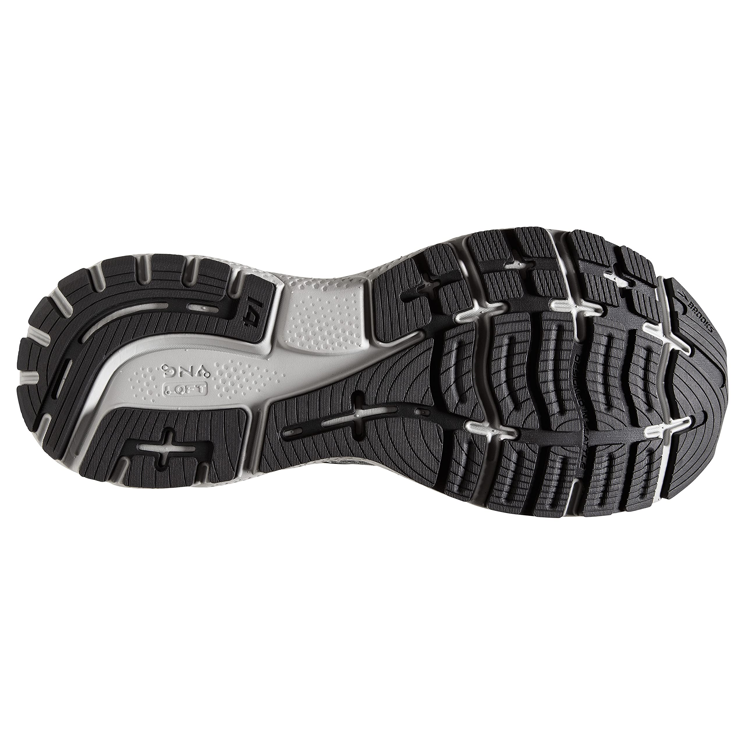 Brooks Men's Ghost 14 Neutral Running Shoe - Grey/Alloy/Oyster - 9 Medium