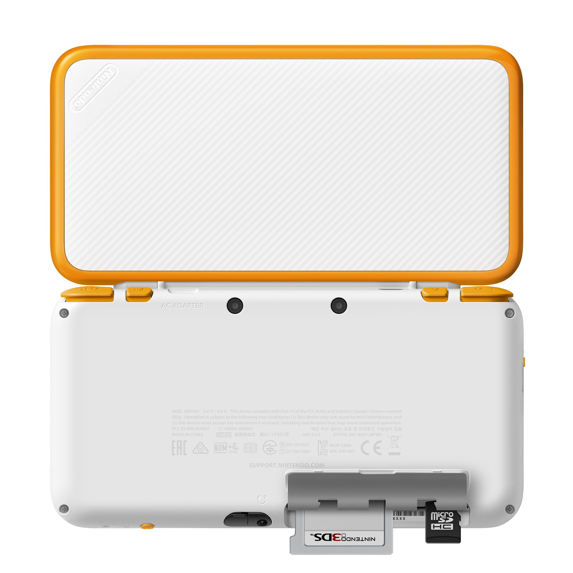 New Nintendo 2DS XL - Orange + White With Mario Kart 7 Pre-installed - Nintendo 2DS