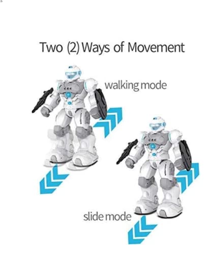 Masefu Dance RC Robot Toy, Larger Remote Control Robot for Kid Programmable Gesture Sensing Fighting Robot, USB Charging Tech Sing Walk Shoot Robot with Light Music, Gift for Boys Girls 4+ Years
