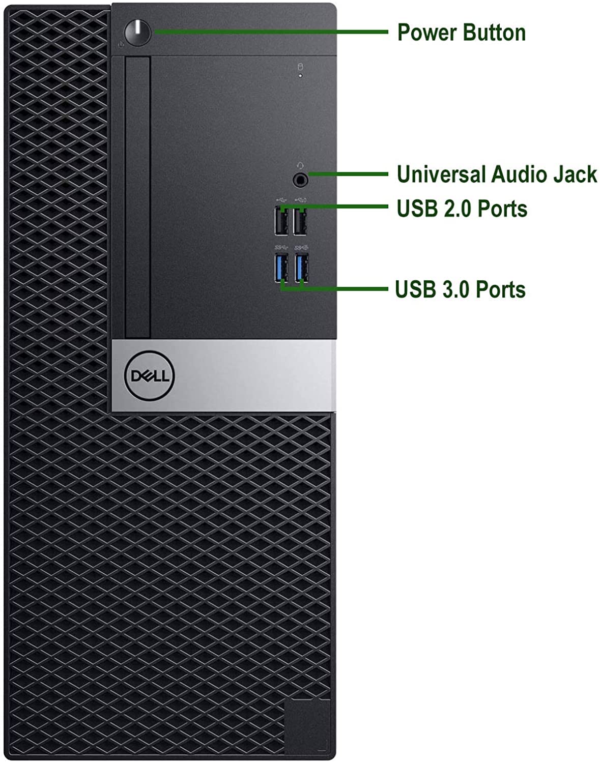 Dell OptiPlex 7040-T, Core i7-6700 3.4GHz, 8GB RAM, 512GB Solid State Drive, DVDRW, Windows 10 Pro 64bit (Renewed)