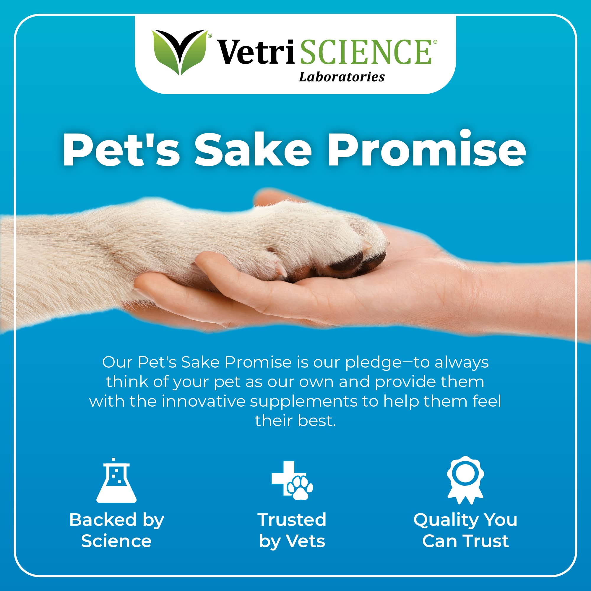 VETRISCIENCE Composure Calming Treats for Small Dogs Dealing with Anxiety, Separation Stress, Noise, Thunder and Barking - Yummy Flavored Chews Pets Love, 30 Chews