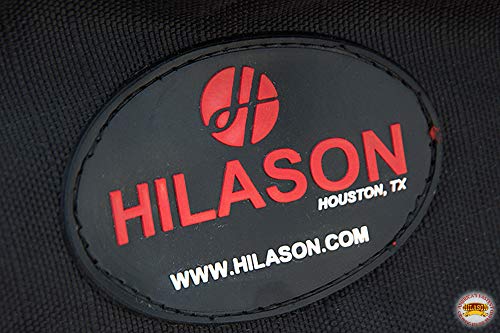 HILASON 76 in 1200D Turnout Winter Horse Neck Cover Belly Wrap Sheet Black