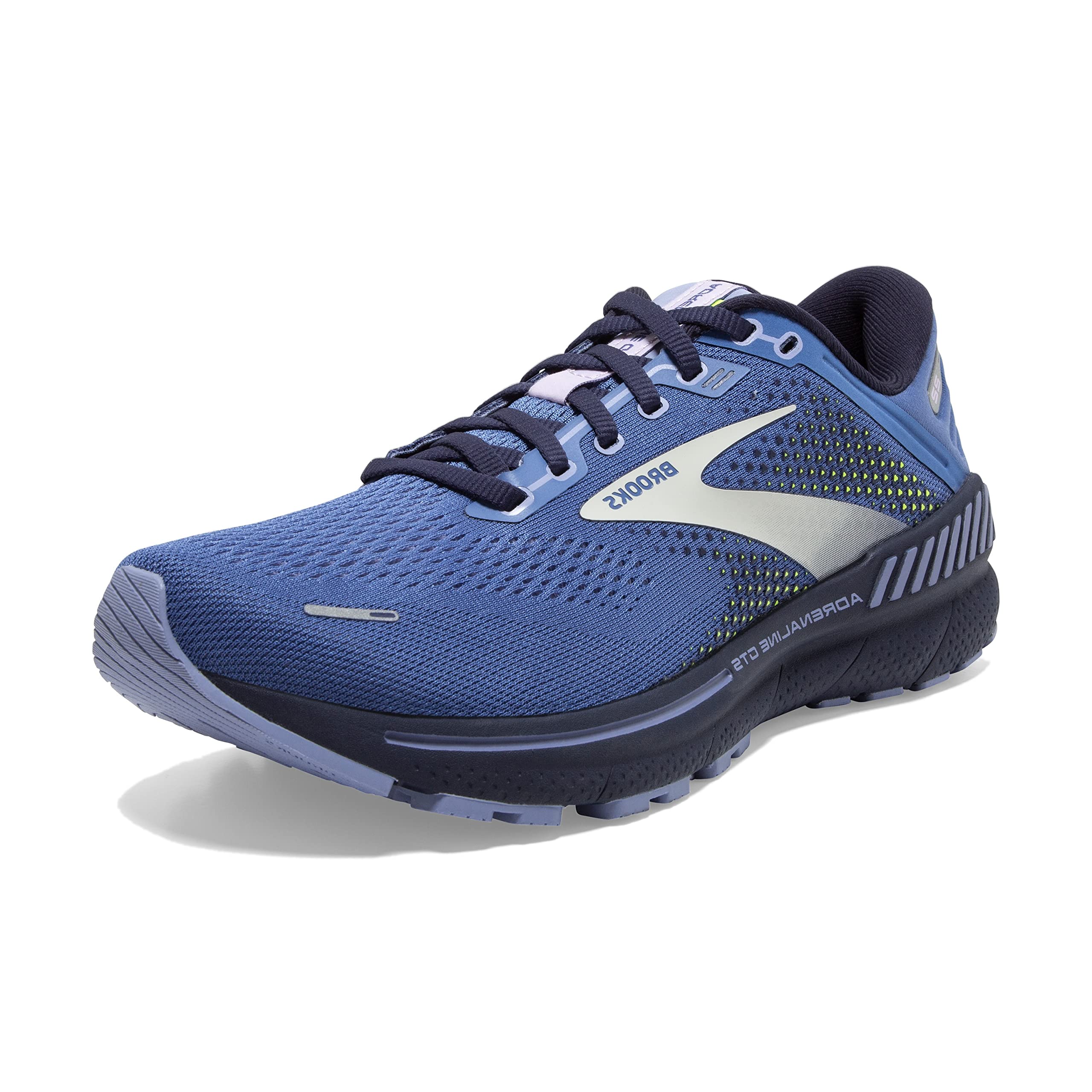 Brooks Women's Adrenaline GTS 22 Supportive Running Shoe - Blue/Purple/Nightlife - 9 Medium