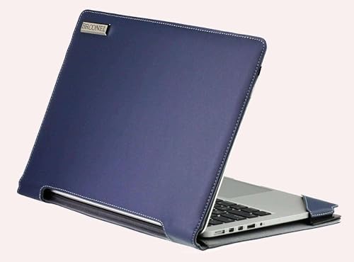 Broonel - Profile Series - Blue Leather Laptop Case Compatible with ASUS Chromebook Flip C214 11.6"