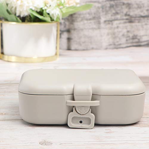 ENDYAK 1pc Denture Case Denture Storage Container Denture Box Denture Cleaning Case False Teeth Container with Inner Mirror