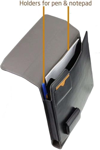 Broonel Black Leather Folio Case - Compatible with ASUS Chromebook C204 11.6" / ASUS Chromebook Flip C214 11.6"