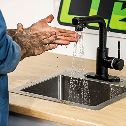 Grip Clean | Degreaser Hand Cleaner for Auto Mechanics - Dirt-Infused Liquid Hand Soap Absorbs Grease, Oil, & Odors. Natural Heavy Duty Pumice Soap with Moisturizing Ingredients. Lime Scented.