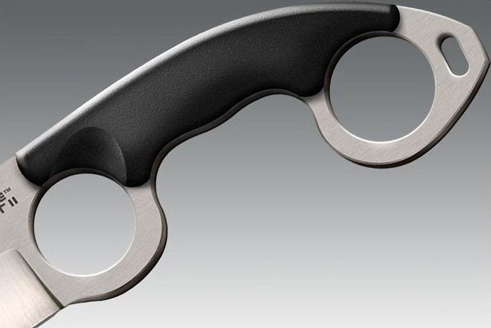 Cold Steel Double Agent Series Fixed Blade Knife with Sheath, Double Agent II