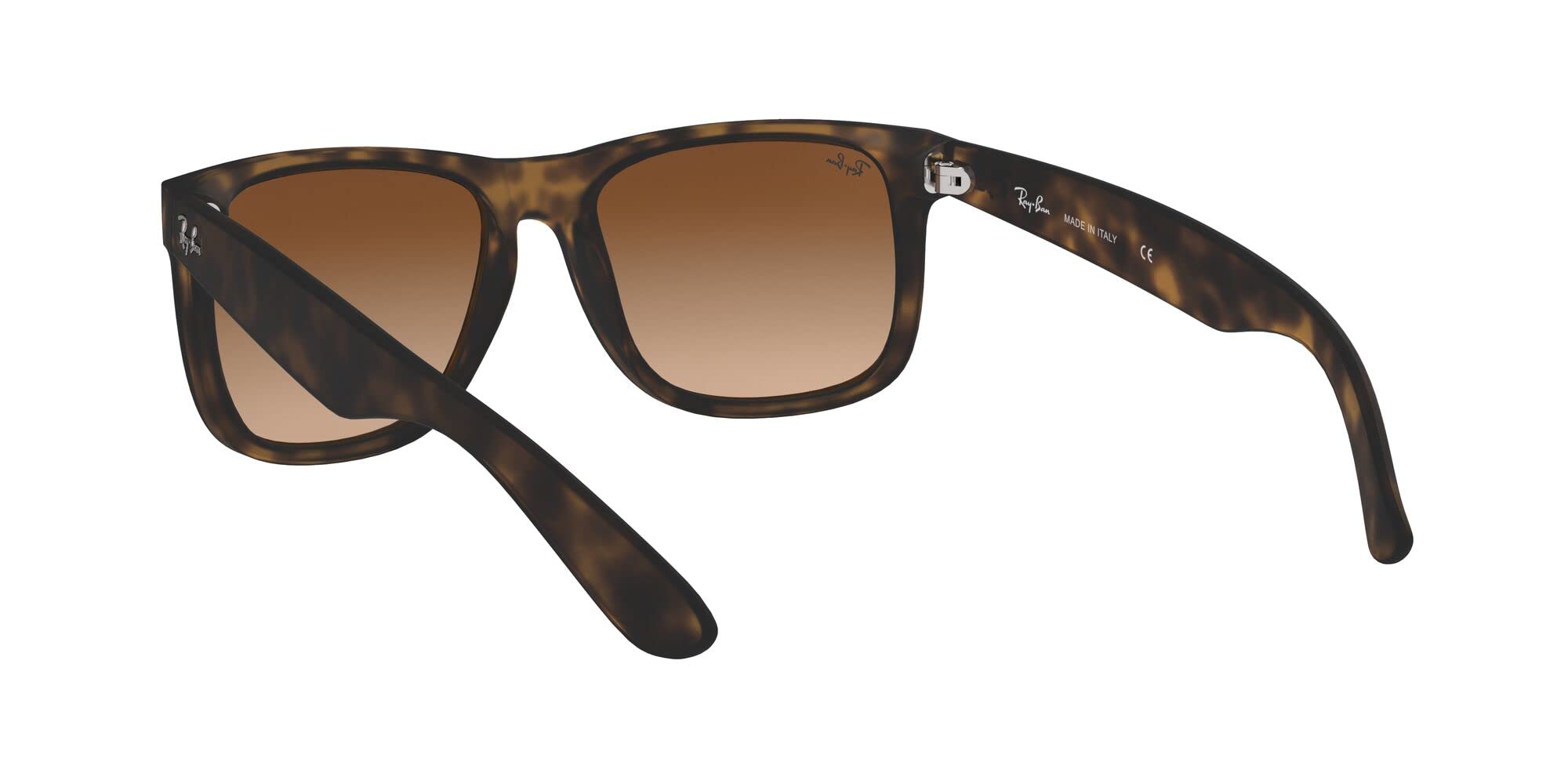 Ray-Ban Justin RB 4165 Sunglasses Rubber Light Havana/Brown Gradient 55mm