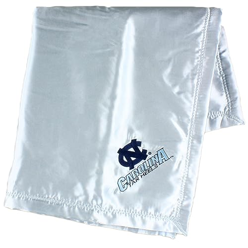Comfy Feet Everything Comfy North Carolina Tarheels Silky and Super Soft Plush Baby Blanket, 28" x 28"