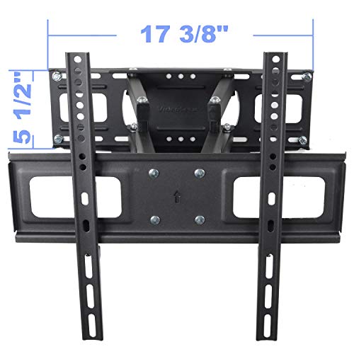 VideoSecu MW340B2 TV Wall Mount Bracket for Most 32-65 Inch LED, LCD, OLED, UHD Plasma Flat Screen TV, with Full Motion Tilt Swivel Articulating Dual Arms 14" Extend,400x400mm,100 LBS WR9