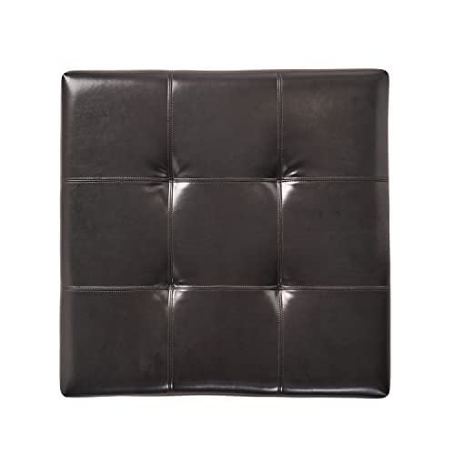 Christopher Knight Home Richmond Bonded Leather Storage Ottoman, Espresso
