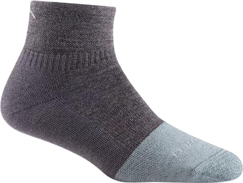 Darn Tough Steely 1/4 Midweight with Cushion w/ Full Cushion Box - Women's (Shale, Medium)