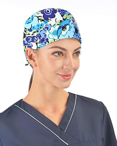 Kousenpu Adjustable Hat Working Head Cover Cap with Sweatband, Comfortable Durable for Women & Men, One Size