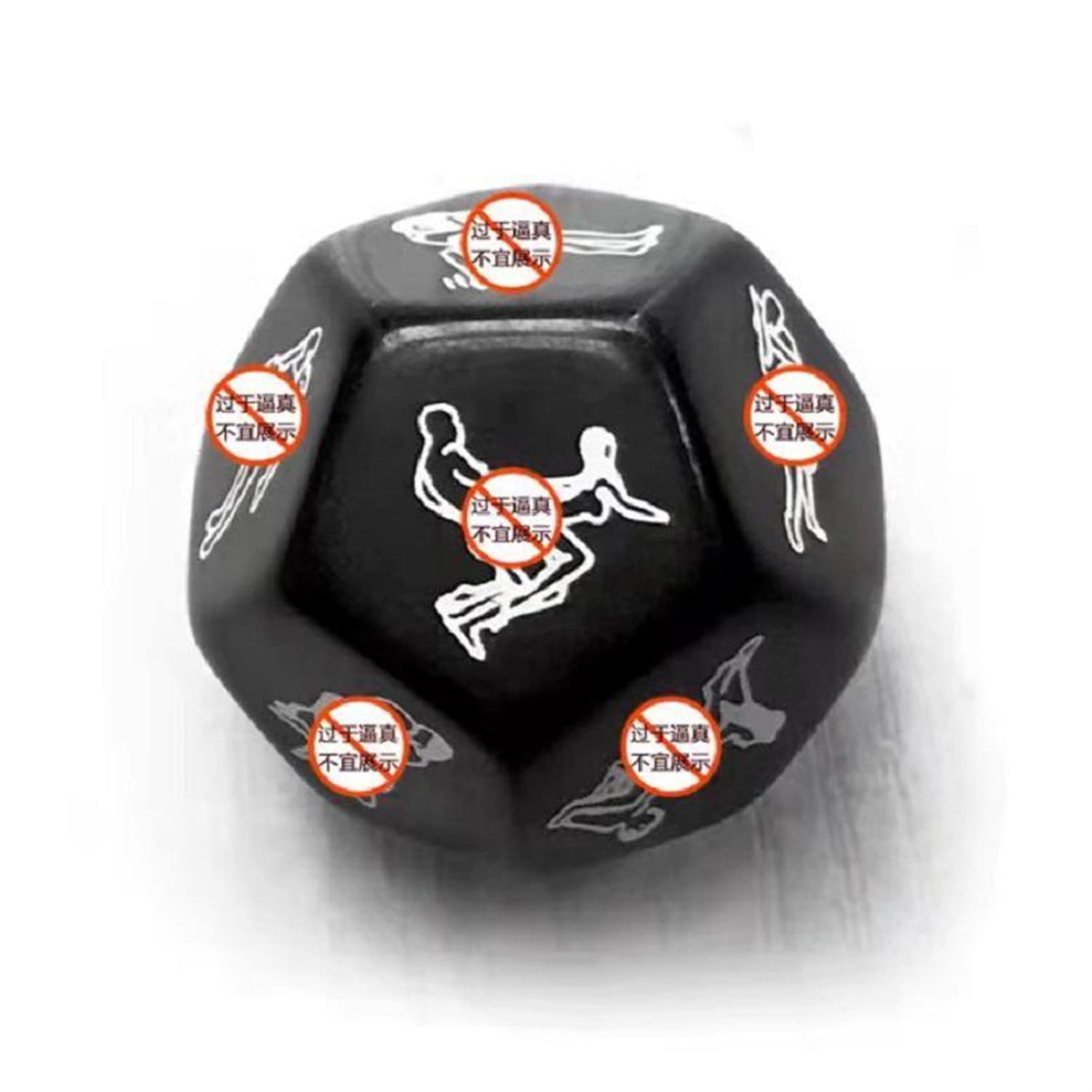 Decision Dice Funny,Couple Dice Games for Adults Naughty Dice Gameworkout Dice for Exercise (Black)