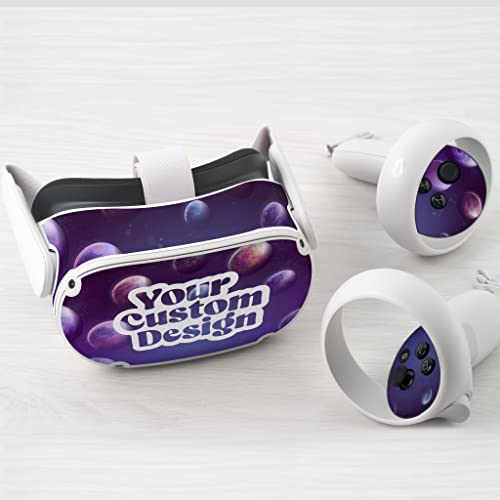 Dyeport Custom Oculus Quest 2 Skin | Made in USA | Compatible Vinyl Sticker Skin for Oculus Quest 2| Waterproof Protective Decal Cover Wrap-Fits Perfect with No Bubbles or Wrinkles