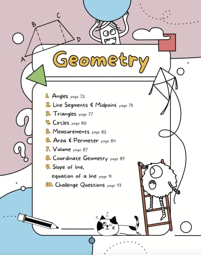 Math Practice Workbook Grades 6-8: 1000+ Questions You Need to Kill in Middle School by Brain Hunter Prep (Arithmetic, Algebra, Geometry, Measurement, ... more in Kill It Series by Brain Hunter Prep)