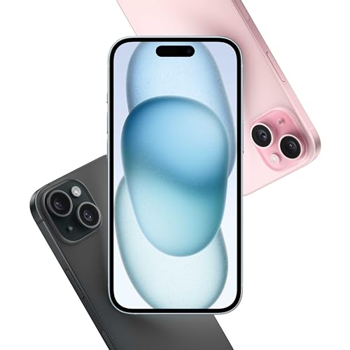 Boost Infinite iPhone 15 (256 GB) — Blue [Locked]. Requires unlimited plan starting at $60/mo.