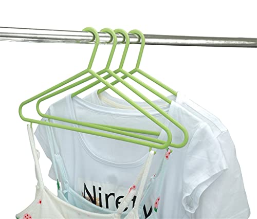 N/A Multifunctional Adult Plastic Hanger Clothes Coat Skirt Hanger Clothes Hanger (Color : Green, Size : 37 * 20.5cm)