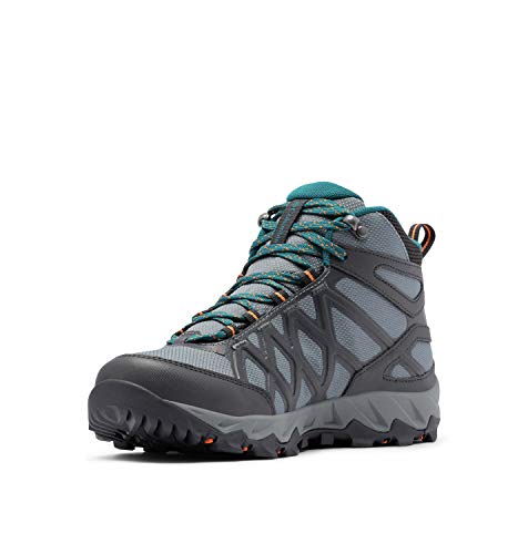 Columbia Women's High Rise Hiking Shoe, Ti Grey Steel Deep Wave, 9