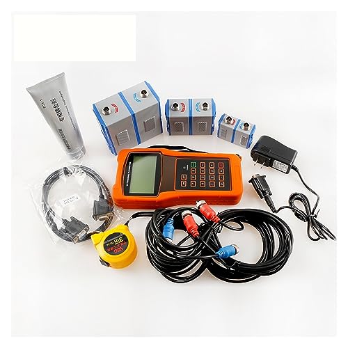 Flow Control Meter Food Grade Portable Digital Ultrasonic Liquid Flow Meter,Handheld Ultrasonic Flow Meter Tap Water Heat Meter Used in Petroleum,Food, Etc.