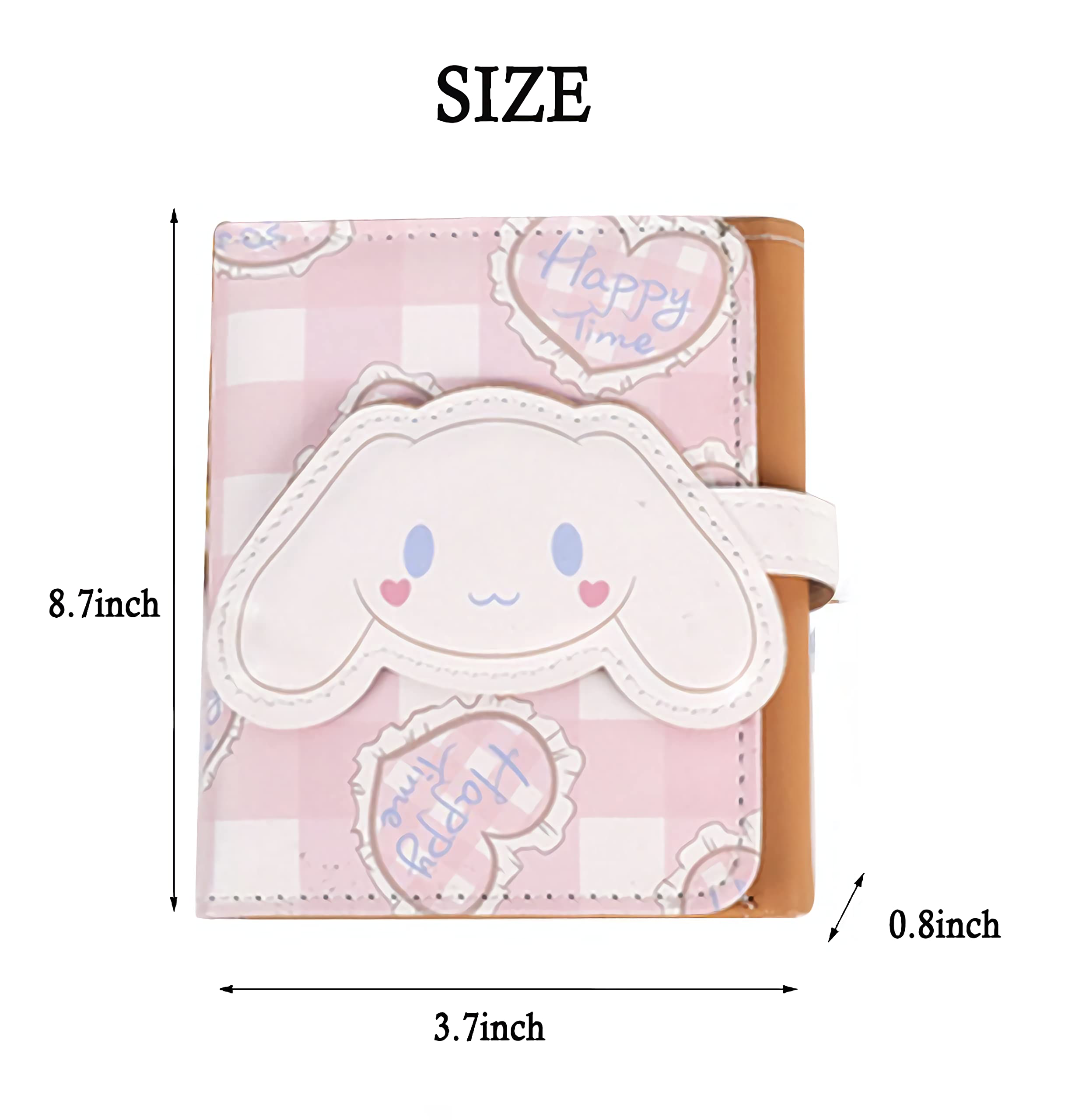 Cute Small Wallet for Girls and Women, Dog Purse Coin Holder Card Organizer, Beige 2Pcs Set