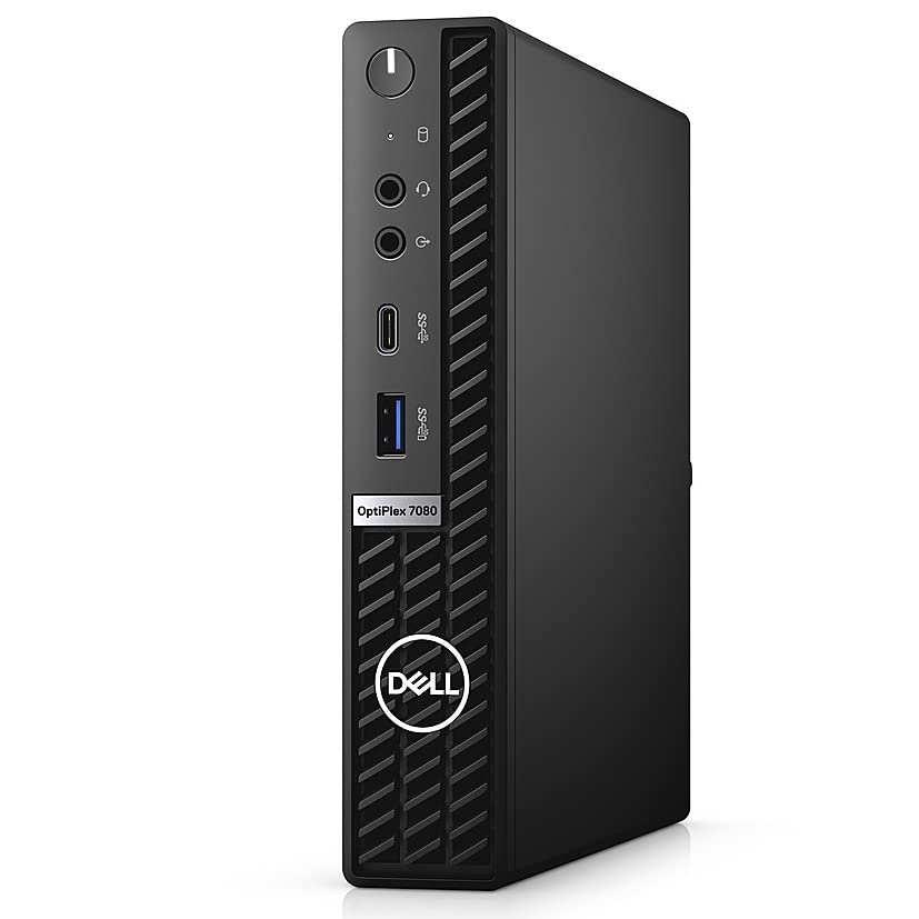 Dell OptiPlex 7080 MFF Business Micro Desktop Computer, Intel Hexa-Core i5-10500T up to 3.8GHz (Beat i7-8700T), 32GB DDR4 RAM, 1TB PCIe SSD, WiFi 6, Bluetooth 5.1, Weight Only 2.87lb, Windows 10 Pro