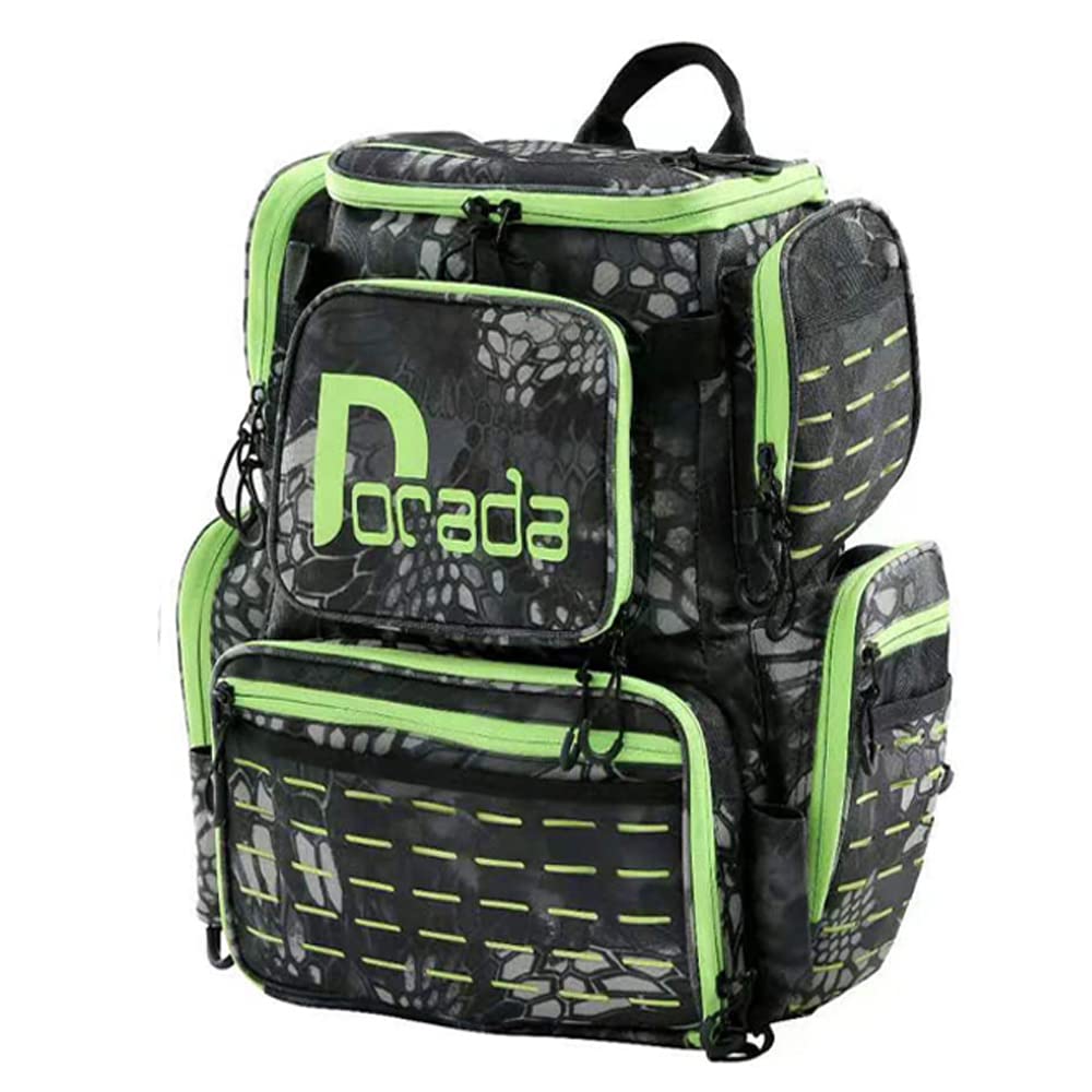DORADA FISHING Tackle Backpack Large Waterproof Multifunctional Tackle Bag Storage Without Trays