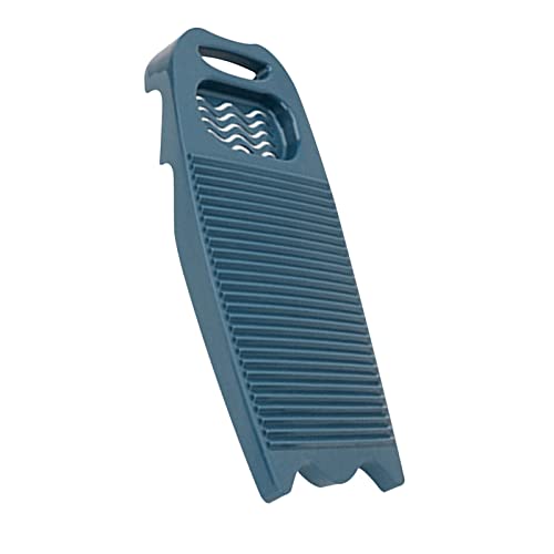 ERZU Large Washboard, Hand Wash Board, Washboard for Laundry Large, High Toughness Laundry Board Household, 17.7x7.8in (Dark Blue)