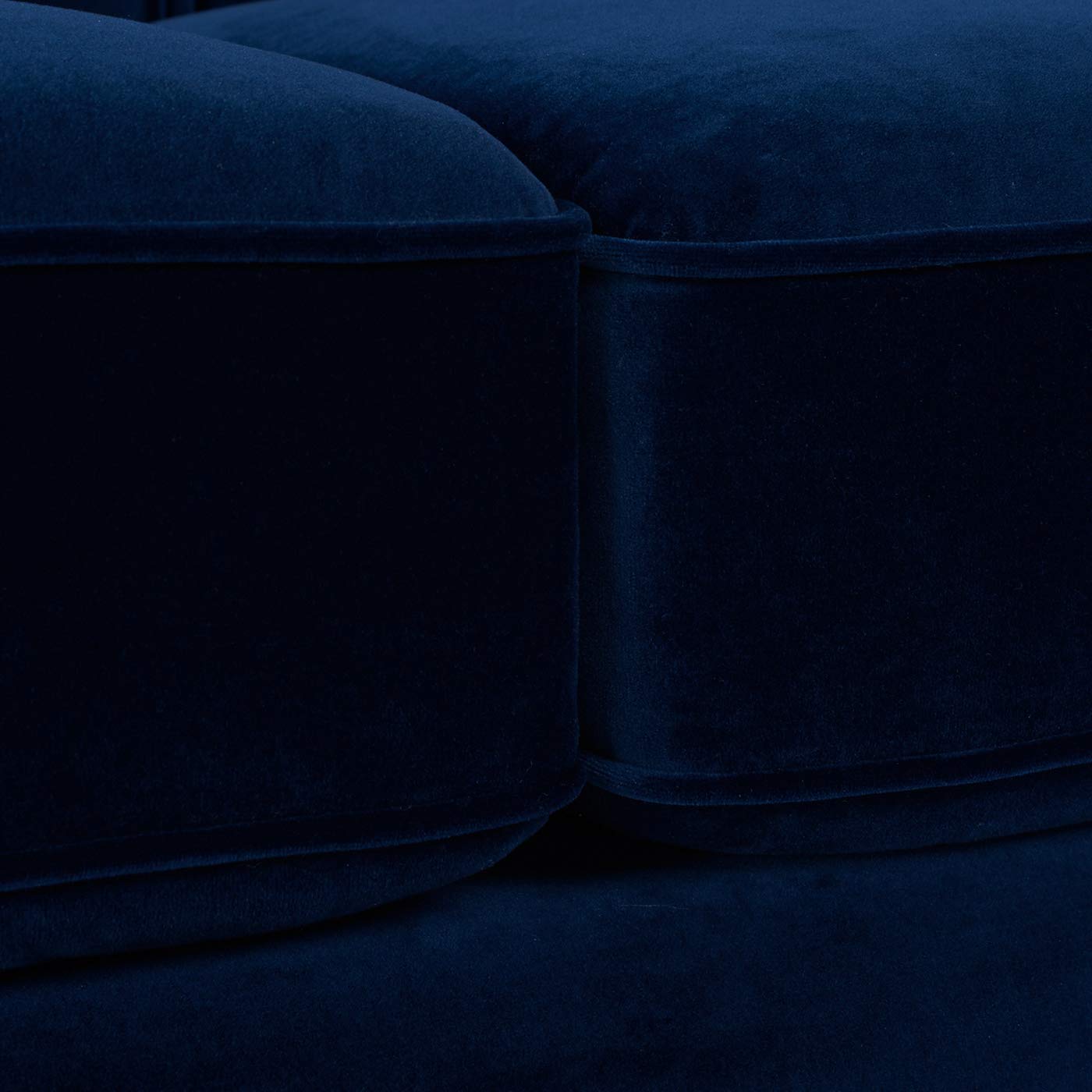 Jennifer Taylor Home Kinsley 84" Modern Tuxedo Tufted Sofa, Navy Blue Velvet