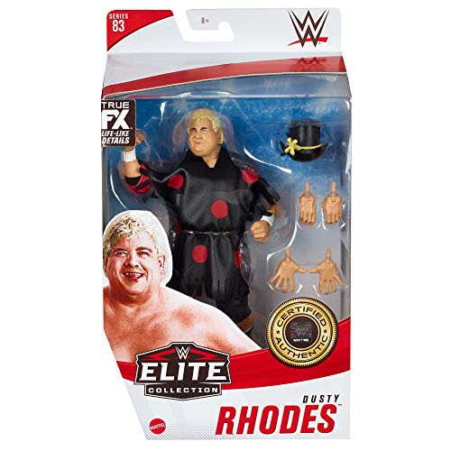WWE Dusty Rhodes Elite Collection Series 83 Action Figure 6 in Posable Collectible Gift Fans Ages 8 Years Old and Up