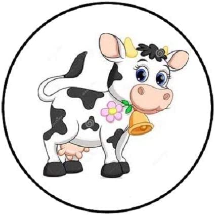 Envelope Seals Sticker 48 Cute Cow!!! Envelope Seals Labels Stickers 1.2" Round