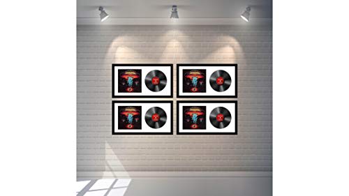 Creative Picture Frames 16" x 30" Music Frame with White Matting Displays Album Cover Sleeve with 33 Vinyl LP
