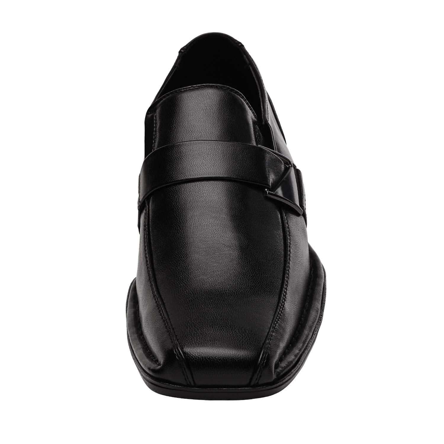Bruno Marc Men's Giorgio-3 Black Leather Lined Dress Loafers Shoes - 9 M US