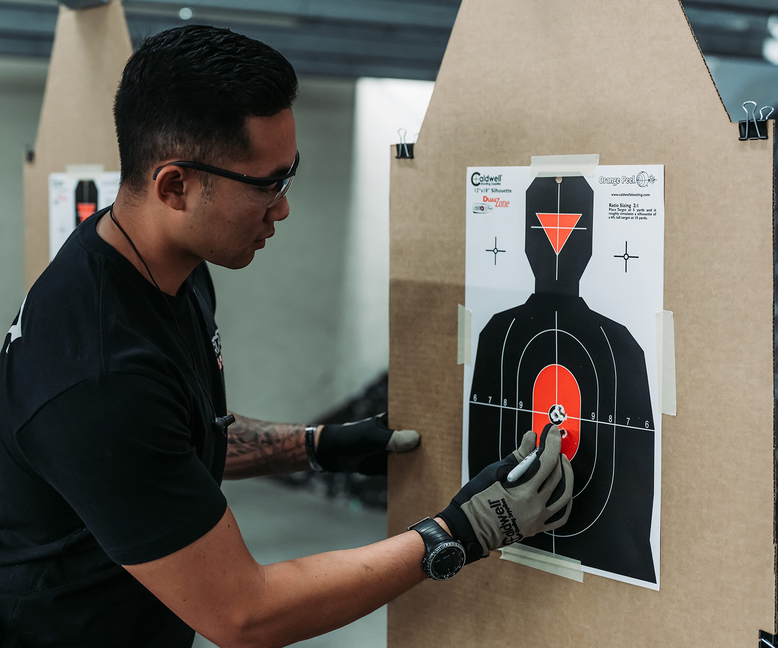 Caldwell Small/Medium Ultimate Shooting Golves with Breathable Material, Padding, and Touch Control for for Target Shooting, Range, and Hunting