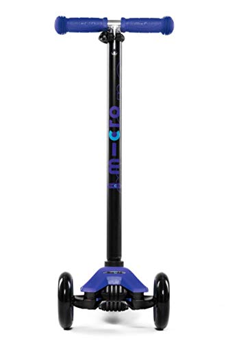 Micro Kickboard - Maxi Original 3-Wheeled, Lean-to-Steer, Swiss-Designed Micro Scooter for Kids, Ages 5-12 (Blue)
