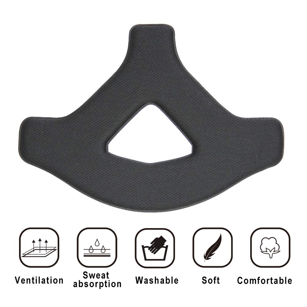 VRbrother Newer Version Head Pad for Oculus Quest VR Gravity Pressure Balance Cushion head Pad can reduce head pressure enjoying Virtual reality game ，head strap pad is made black sponge