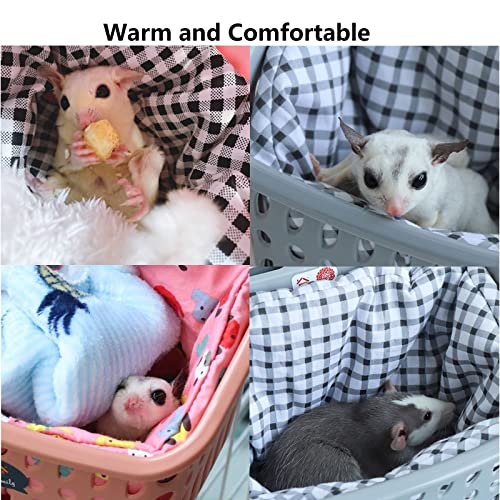 JWShang Bed Mat for Rat Hammock Hanging Basket Warm Bed, Replaceable Removable Nest Mat for Small Animal Hammocks for Hamster, Sugar Glider, Rat (Only Big Size Rat Hammock)