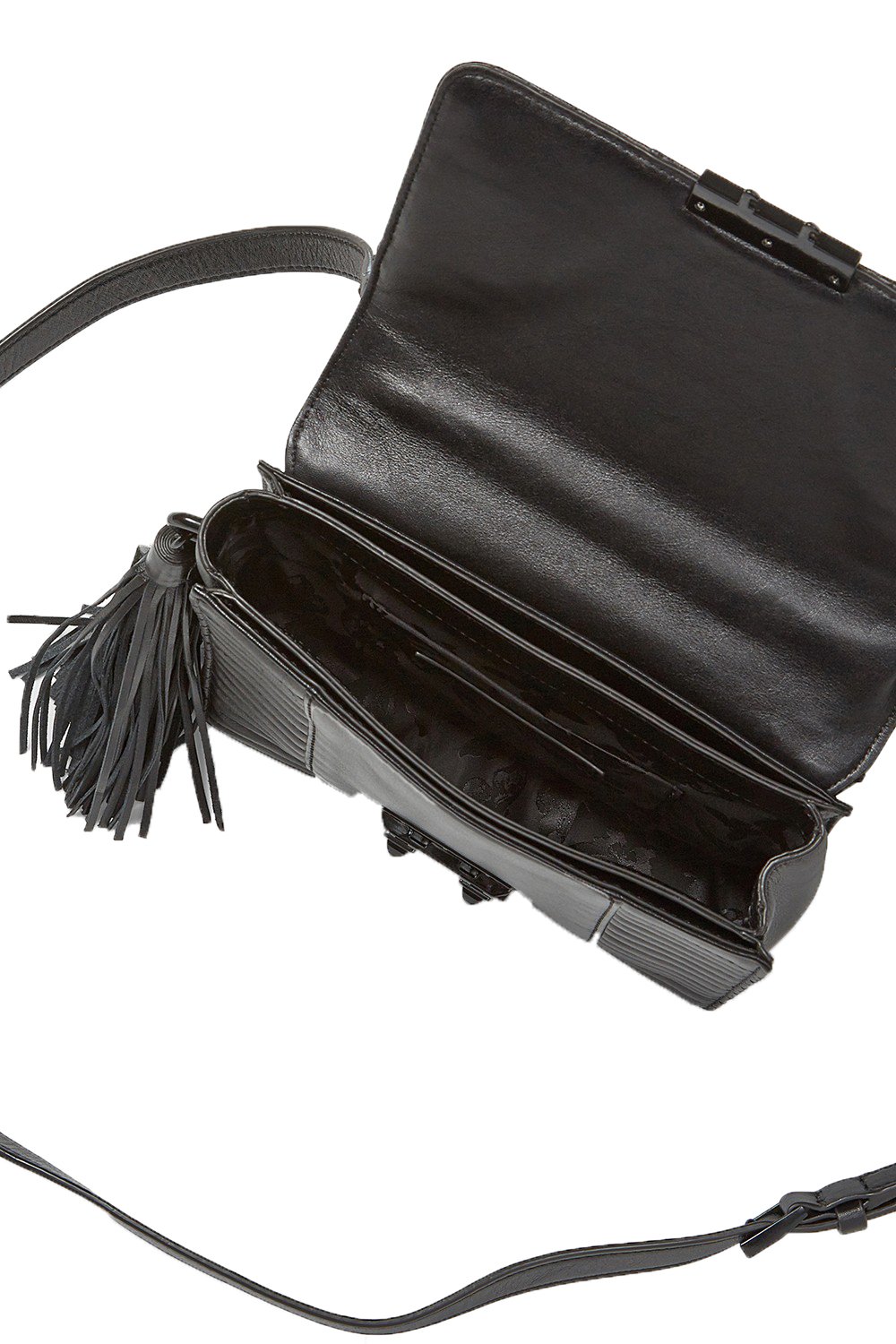 Rebecca Minkoff Aliz Quilted Leather Crossbody Bag, Black
