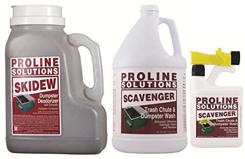 Proline Solutions Scavenger-Cherry Trash Chute and Dumpster Wash, Concentrated Professional Janitorial and Maintenance Product. 1Gal, 128 Fluid oz